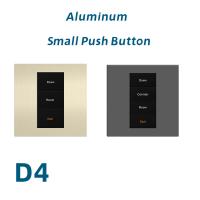China Controlling Lamp Metal Wall Switch RS485 Protocol 86mm Type Small Button Switch for sale