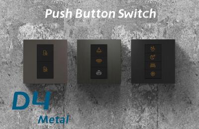Cina Metallo Light Wall Switch Pulsante RS485 stile verticale multi colore in vendita
