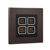 China Hotel Room Modbus Wall Switch Electrical Button For Light Control for sale