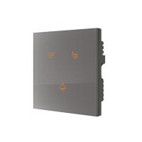 China White / Gray Glass Panel Tuya Zigbee Switch Touch Sensing Orange Light for sale
