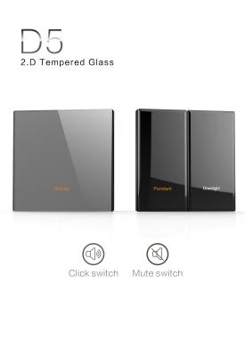 China van de Britse Standaard2.5d Modbus Stereo Aangemaakt Glas 12 Voltage RS485 Muur Licht Schakelaar Te koop