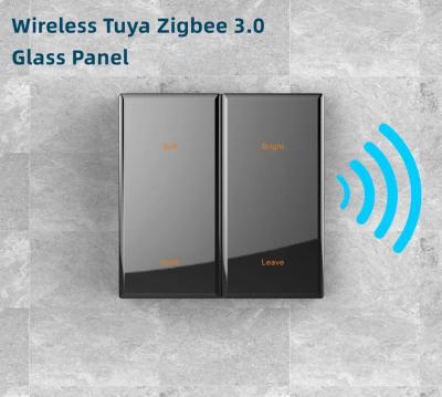 China Preto Champagne Color do interruptor 240V da parede de Tuya Zigbee Smart à venda