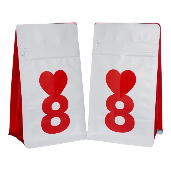 Quality 200g Coffee Bean Packaging Pouch Multi Layered Structure ODM Professional With Valve for sale