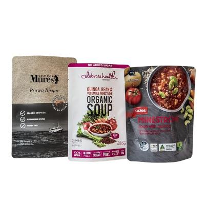 China Waterproof Stand Up Food Pouches Soup Packaging With Air Barrier for sale