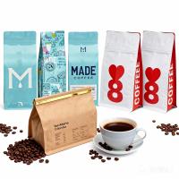 Quality Matte Finish Coffee Packaging Pouch 250g 500g 8oz 1kg 2lb Coffee Bags for sale