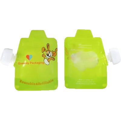 China 180ml Baby Food Packaging Lightweight Custom Spout Pouch Easy To Open for sale