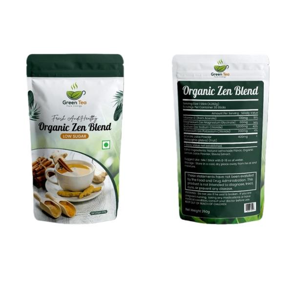 Quality Self Standing Custom Tea Bag Packaging Environmentally Friendly Resealable for sale