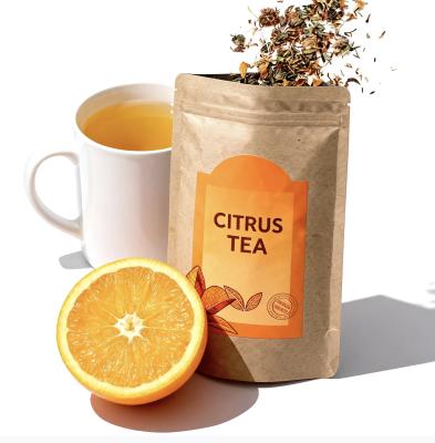 China Eco Tea Packaging Pouch Flexible Design Compostable Tea Packaging for sale