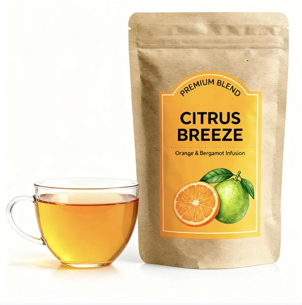 Quality Self Standing Custom Tea Bag Packaging Environmentally Friendly Resealable for sale