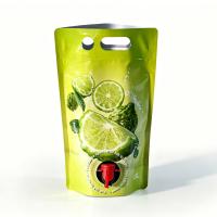 Quality 1.5L Premium Makrut Lime Juice Pouch with Tap - Reusable Stand-Up Juice Bag with for sale