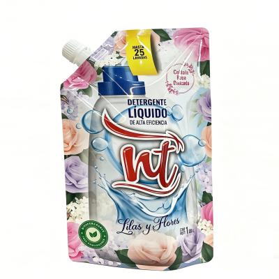 China 1L High-Efficiency Liquid Laundry Detergent Spout Pouch - Leak-Proof Stand-Up Refill Bag for 25 Washes for sale