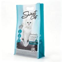 Quality 5L Bentonite Cat Litter Flat Bottom Bag with Clear Window & Handle - Heavy-Duty for sale