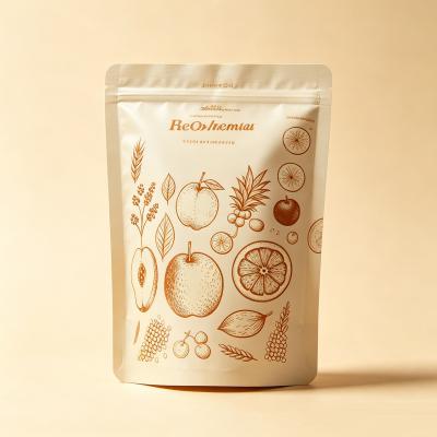 China Food Grade Stand-Up Pouch with Custom Print - Resealable Plastic Packaging for Dried Fruit, Tea & Snacks for sale