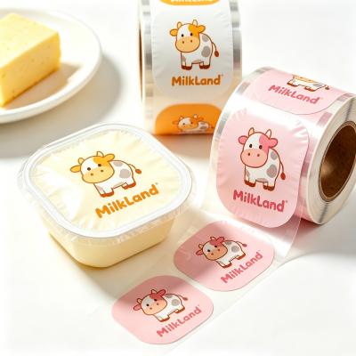 China Custom Printed PE Lidding Film Roll - Food-Grade Heat Seal Film for Yogurt, Dairy & Food Containers for sale
