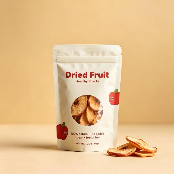 Quality Custom Stand‑Up Pouch with Window | Resealable Flexible Bag for Dried Fruits, Healthy Snacks & Dry Foods for sale