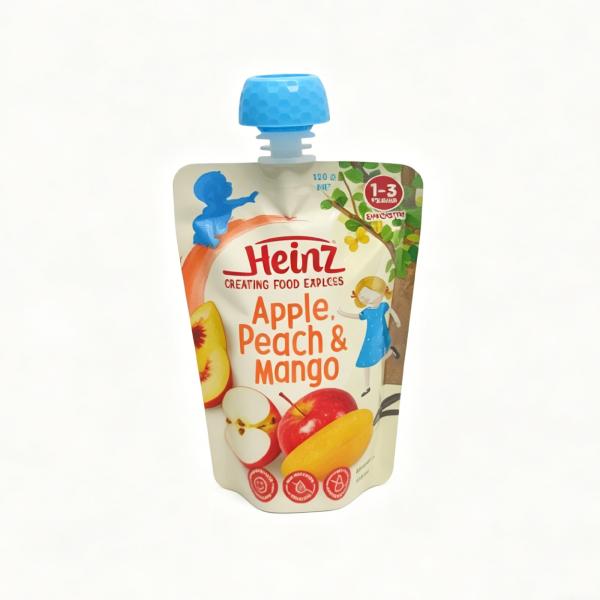 Quality 120g Toddler Fruit Puree Spout Pouch - BPA-Free Leak-Proof Stand-Up Bag for Apple Peach Mango Blends (1-3 Years) for sale