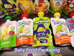 impact resistant stand up food packaging retort spout pouch for baby