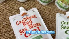 Custom Sea Moss Gel Spout Pouches Leak Proof Packaging