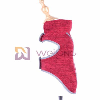 Cina Cappotto rosso dell'animale domestico di Heather Sweatshirt Fleece Autumn Velcro per il cane in vendita