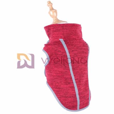 Cina Cappotto rosso dell'animale domestico di Heather Sweatshirt Fleece Autumn Velcro per il cane in vendita