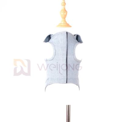 Cina Rivestimento lavato d'annata blu del denim dell'animale domestico del cappotto dell'animale domestico di estate della primavera per il gatto del cane in vendita