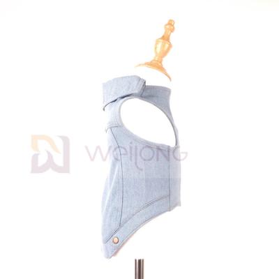 Cina Rivestimento lavato d'annata blu del denim dell'animale domestico del cappotto dell'animale domestico di estate della primavera per il gatto del cane in vendita