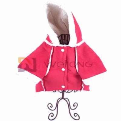 Cina Caldo imiti la maglia con cappuccio di cuoio di Autumn Raw Edge Cute Pet dell'abbigliamento dell'animale domestico in vendita