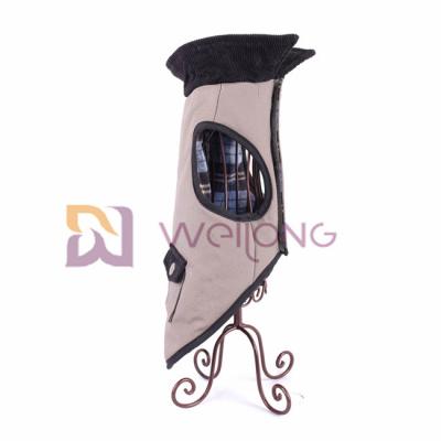 China Bolso 100% de prata verdadeiro do botão da manta de gama alta do revestimento do cão da lona do algodão XS S M L XL à venda