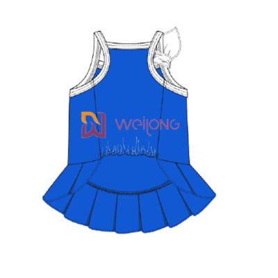 Cina Femmina respirabile su misura del vestito dal cane di Anchor Pet Dress del marinaio del Jersey Cvc in vendita