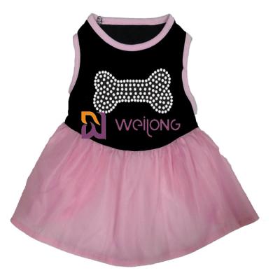 Cina I cani caldi del Jersey il vestito/CVC dell'animale domestico di Halloween Tulle del cristallo di rocca della gonna di Tulle si sono agghindati in vendita