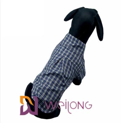 Cina L'animale domestico copre le camice del cane del plaid del cotone per i cani medi ISO9001 in vendita