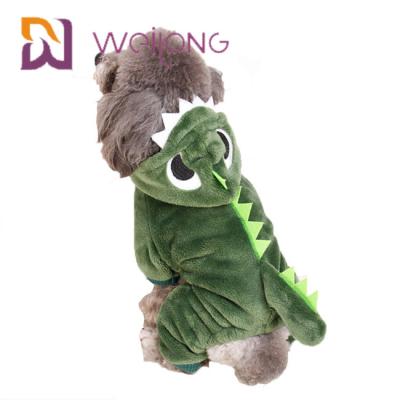 Cina Pigiami Cat Warm Dog Clothes Hoodie di Coral Velvet Crocodile Small Dog in vendita
