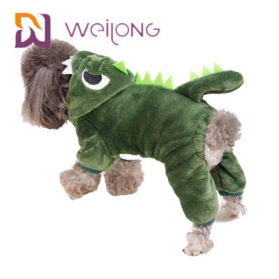 Cina Pigiami Cat Warm Dog Clothes Hoodie di Coral Velvet Crocodile Small Dog in vendita