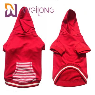 Cina Maglia con cappuccio su misura CVC di Natale del cane di animale domestico della stamperia di colori per l'autunno/inverno in vendita