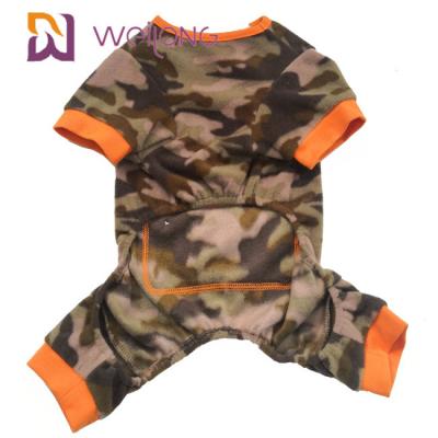 Cina Poli vello Onesie del cane del cranio del cammuffamento del pigiama dell'animale domestico di inverno del vello in vendita
