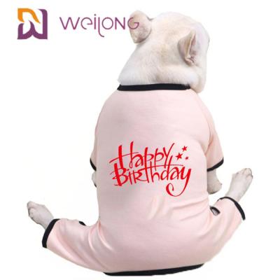 Cina Pigiami del cucciolo del Jersey del pigiama CVC dell'animale domestico compleanno di estate/della primavera in vendita