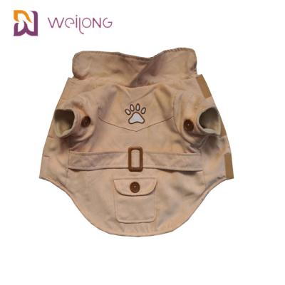 China Borde la capa polivinílica del perro del ante de la cazadora modificada para requisitos particulares para el otoño/el invierno en venta