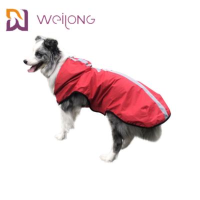 Cina Rivestimento riflettente impermeabile della giacca a vento del cane dell'impermeabile dell'animale domestico con il cappuccio in vendita