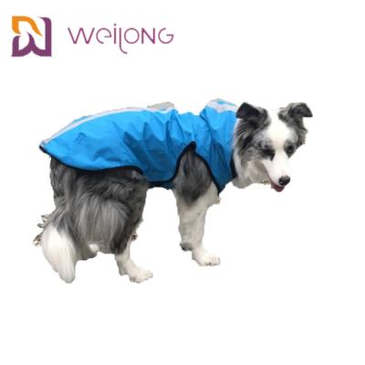 Cina Rivestimento riflettente impermeabile della giacca a vento del cane dell'impermeabile dell'animale domestico con il cappuccio in vendita