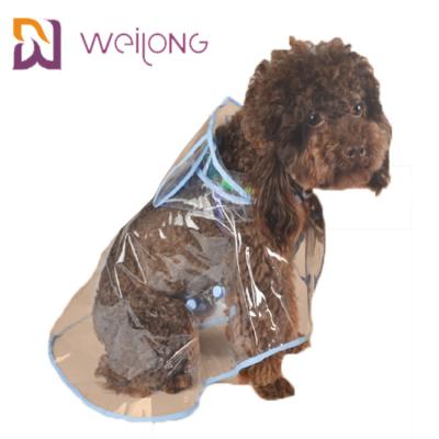 Cina Impermeabile leggero del cane dell'animale domestico del PVC dell'impermeabile di estate trasparente della primavera chiaro in vendita