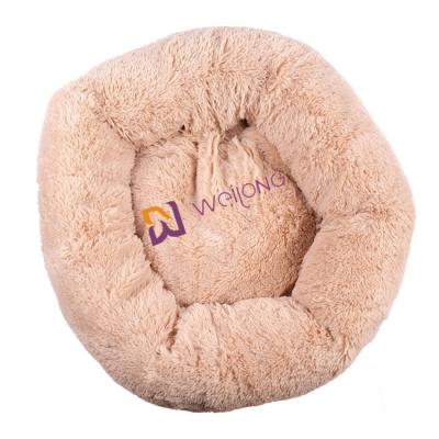 Cina Letto di lusso molle calmante accogliente dell'animale domestico della peluche della ciambella del cane ansia rotonda del letto di anti in vendita