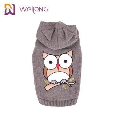 China A camiseta bordada do animal de estimação da malha do cão de pano Hoodie acrílico fez malha Cat Jumper à venda
