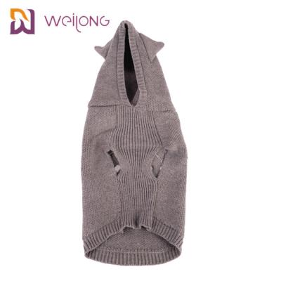China A camiseta bordada do animal de estimação da malha do cão de pano Hoodie acrílico fez malha Cat Jumper à venda