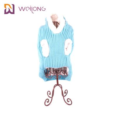 Cina Il panno acrilico del cane tricotta il maglione molle di maglia con cappuccio del cane di Sherpa del maglione dell'animale domestico in vendita