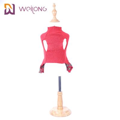 Cina Abito della maglietta felpata del vestito dal cane della lana tricottato maglione del cane del plaid tinto filato in vendita