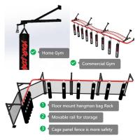 China Professional Boxing Bag Stand Foldable Adjustable Track Punching Bag Support for sale
