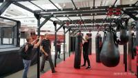 China Professional Boxing Bag Stand Foldable Adjustable Track Punching Bag Support for sale