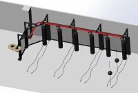 China Movable Multi Station Heavy Bag Rack Wall Mount Boxing Bag Support for sale