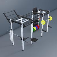 China Commercial Bench Press Squat Rack Pull Up Bar Half Power Rack for sale