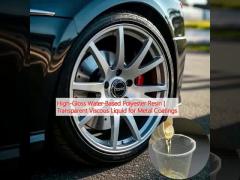 Water Based Saturated Polyester Resin Transparent Viscous Liquid For Metal Coatings